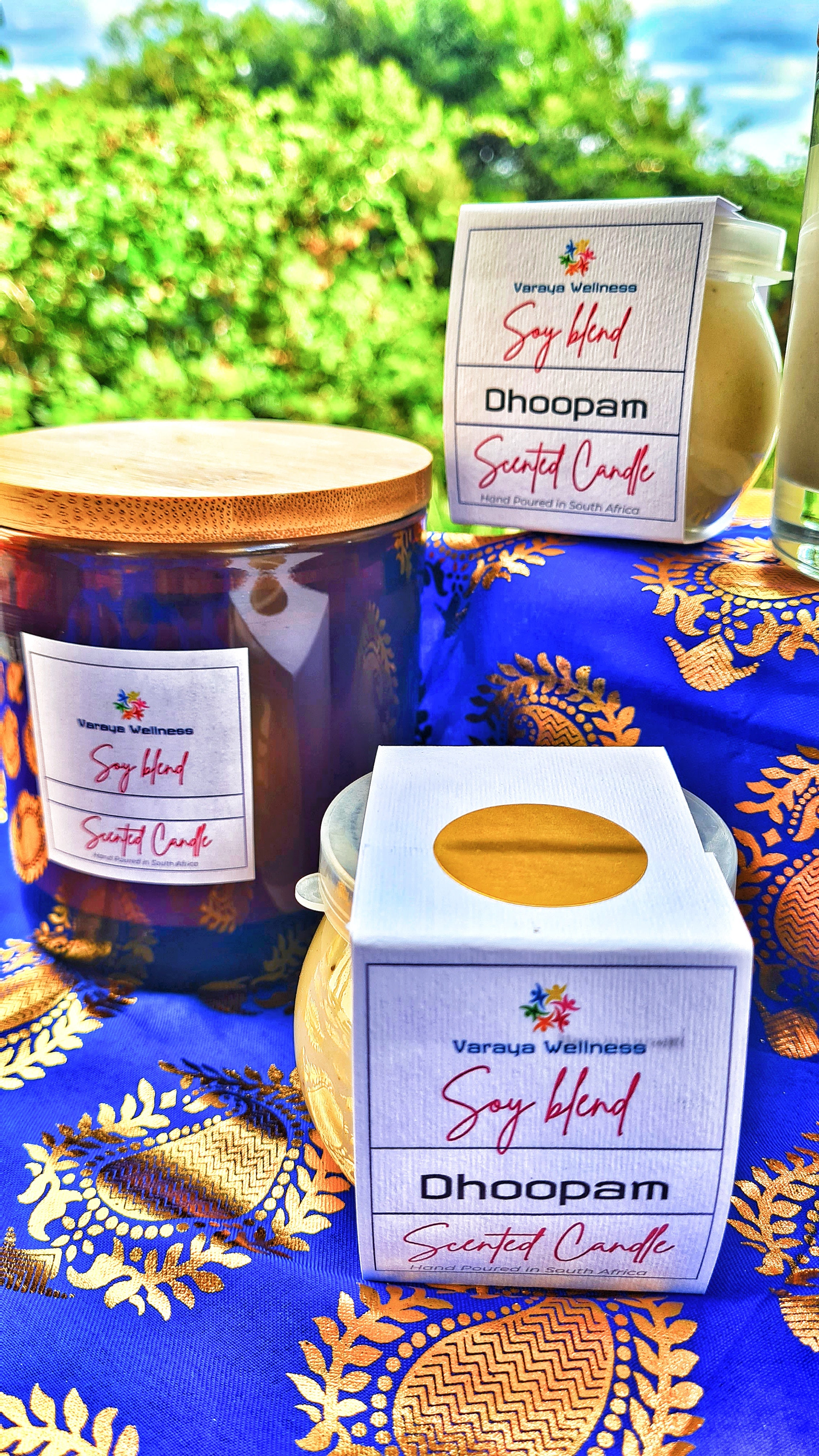 Dhoopam - Hand-poured Soy Blend Candle (400ml) – Varaya Wellness